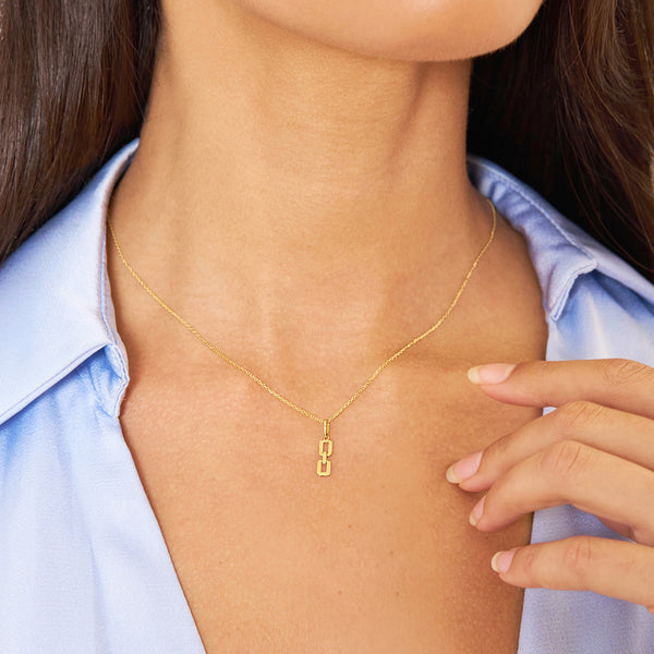 14k Gold Linked Chain Women's Pendant/Necklace 16"-18"