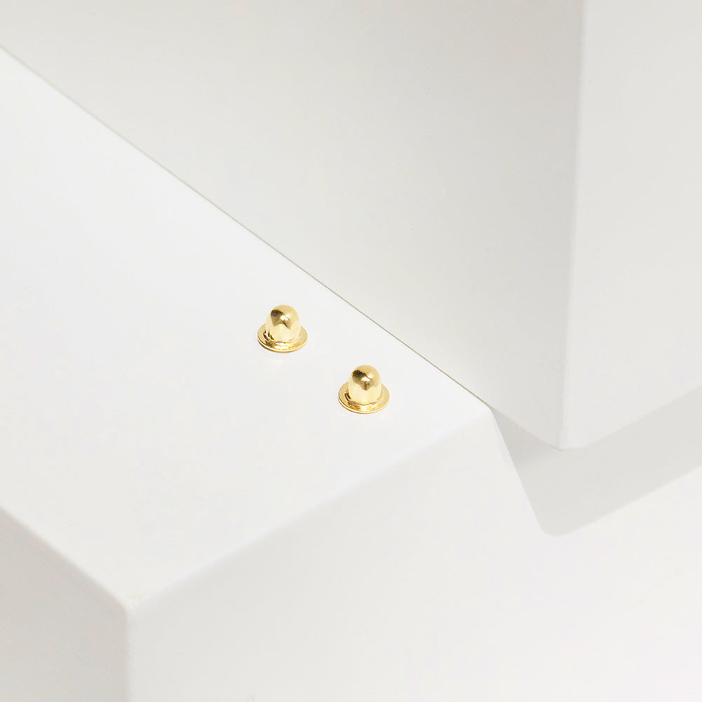 Replacement Screw Backs (2pcs) - 18k Yellow Gold
